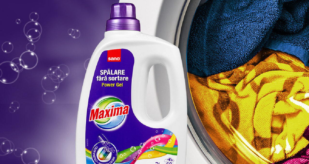 SANO a lansat detergentul gel MAXIMA Mix&Wash, ce previne transferul de ...